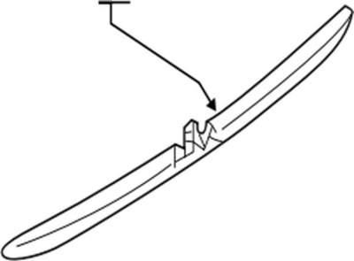 7407A463 Mitsubishi Garnish, tailgate 7407A463, New Genuine OEM Part | eBay