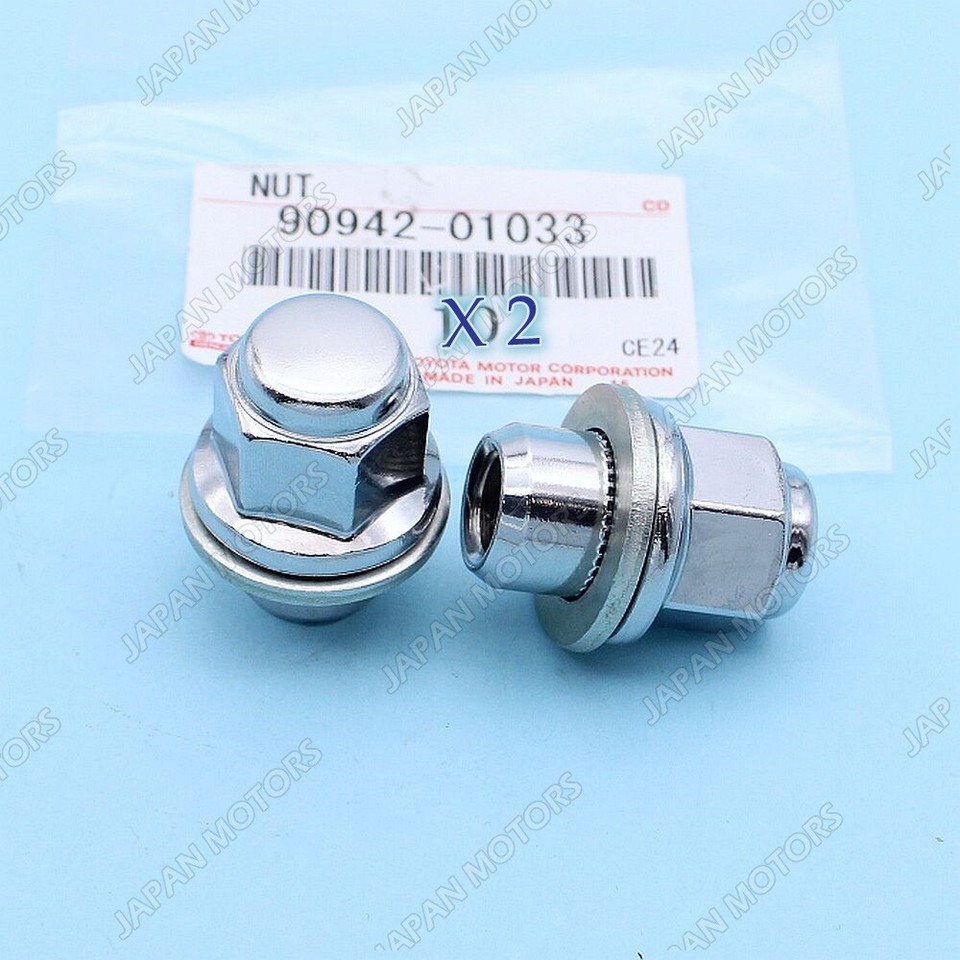 9094201033 Pair New Genuine OEM Toyota LEXUS ES GS IS Chrome Lug Nut ...