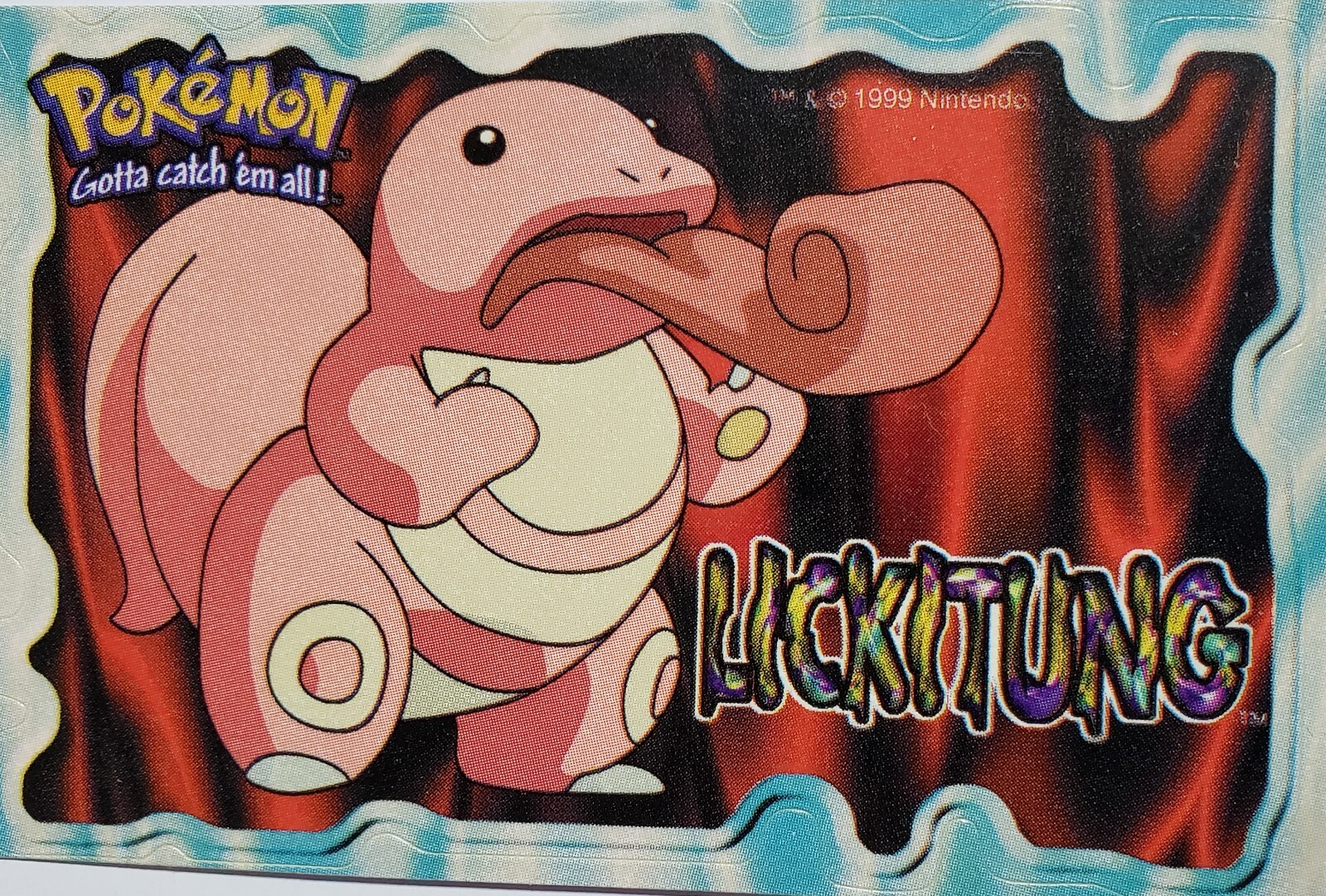 POKEMON--LICKITUNG--NEW--Vintage (1999) Vending Machine STICKER (#414 ...
