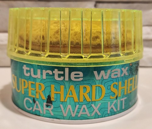 NOS Vtg Turtle Wax Super Hard Shell Car Wax Kit Tin Advertising Prop ...