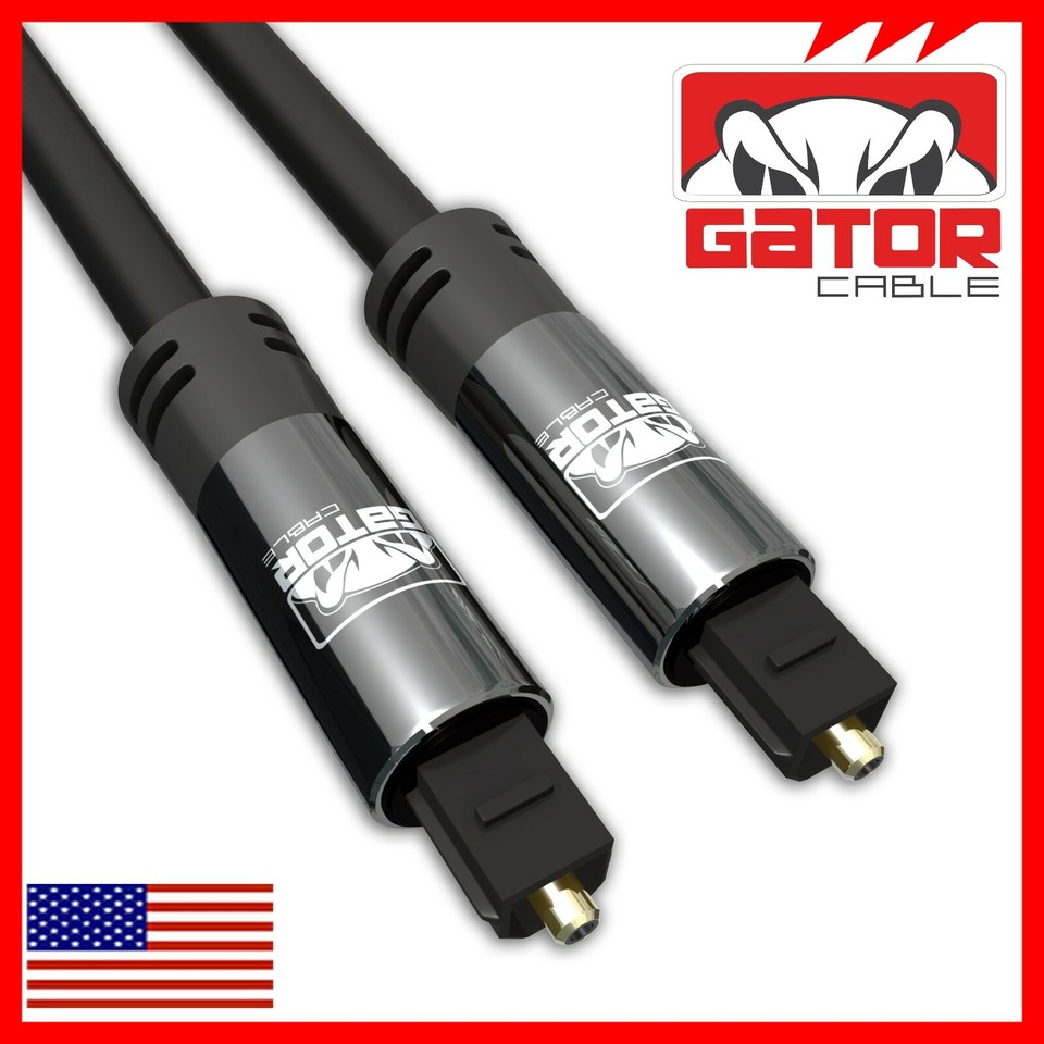 Toslink Optical Digital Audio Cable SPDIF Fiber Optic Cord Dolby DTS ...