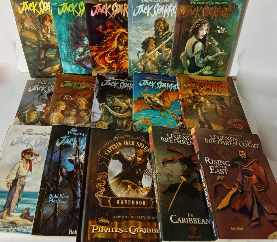 #1-12+3 JACK SPARROW Pirates of the Caribbean book Rob Kidd Handbook ...