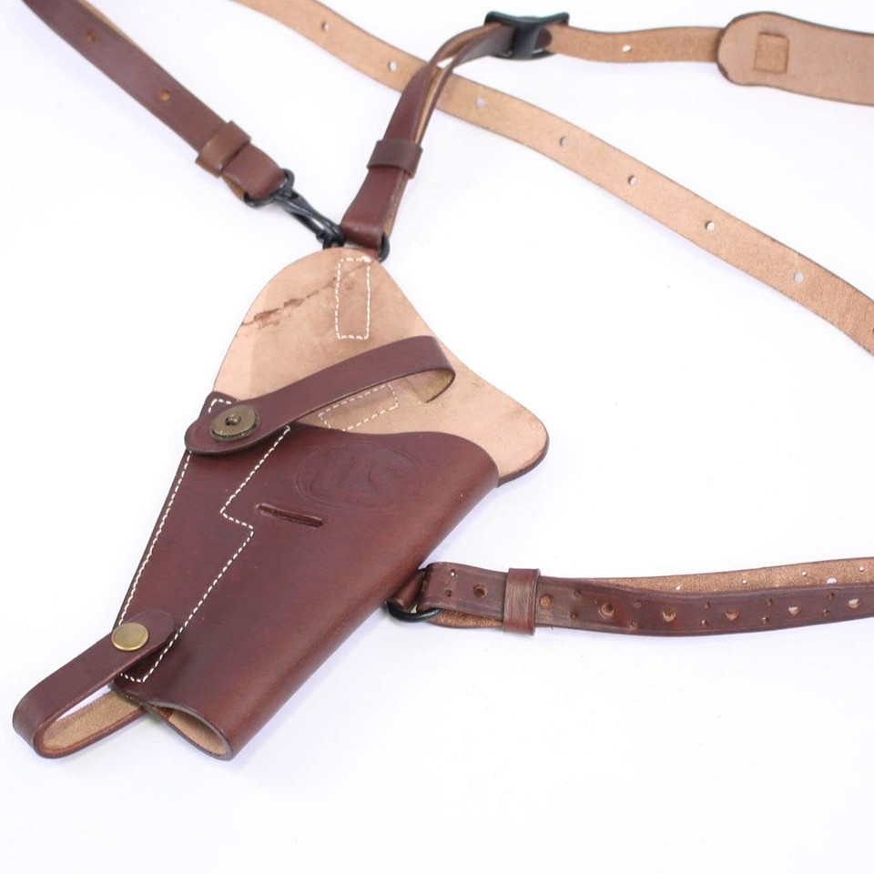 WWII US M7 Holster COLT .45 Cal M-7 Tanker Leather Shoulder Holster WW2 ...