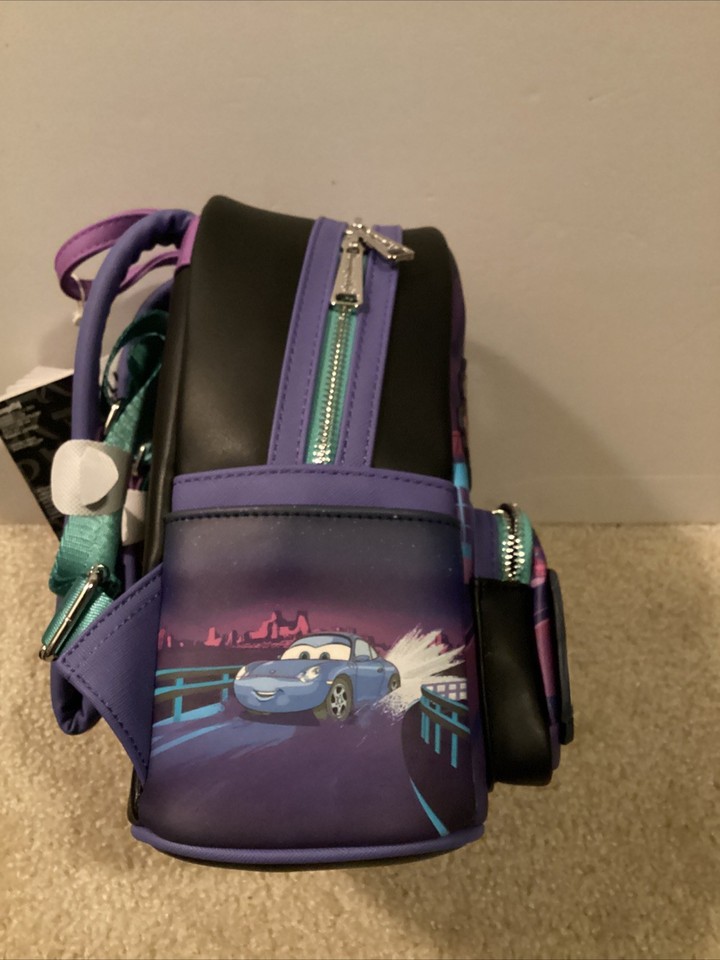 LOUNGEFLY PIXAR CARS MCQUEEN & SALLY MINI BACKPACK~ WITH TAGS~ BRAND ...