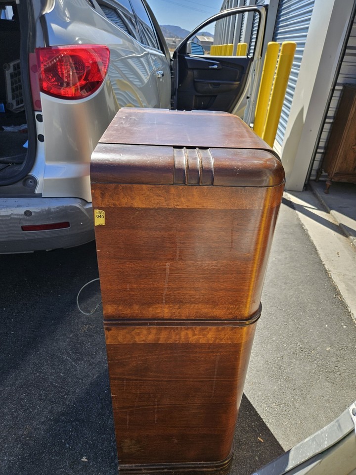 1938 Antique Zenith 12S265 12 Tube Robot Shutter Dial Radio Console 12 ...