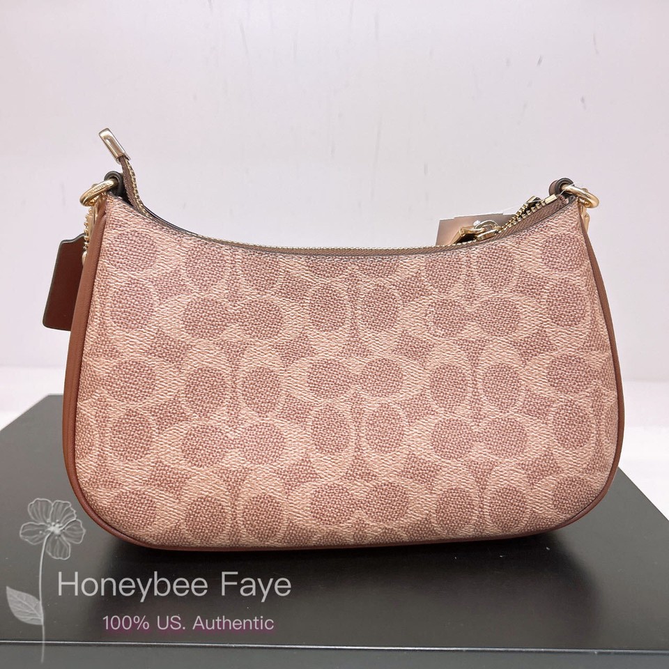NWT Coach Teri Shoulder Bag In Signature Canvas CV933 | eBay