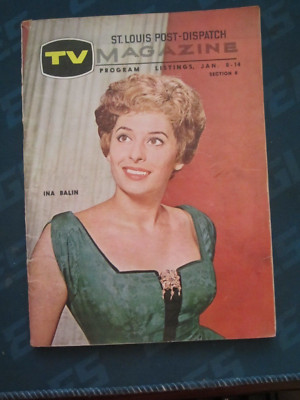 Television Magazine Regional TV Guide January 1961 Ina Balin The ...