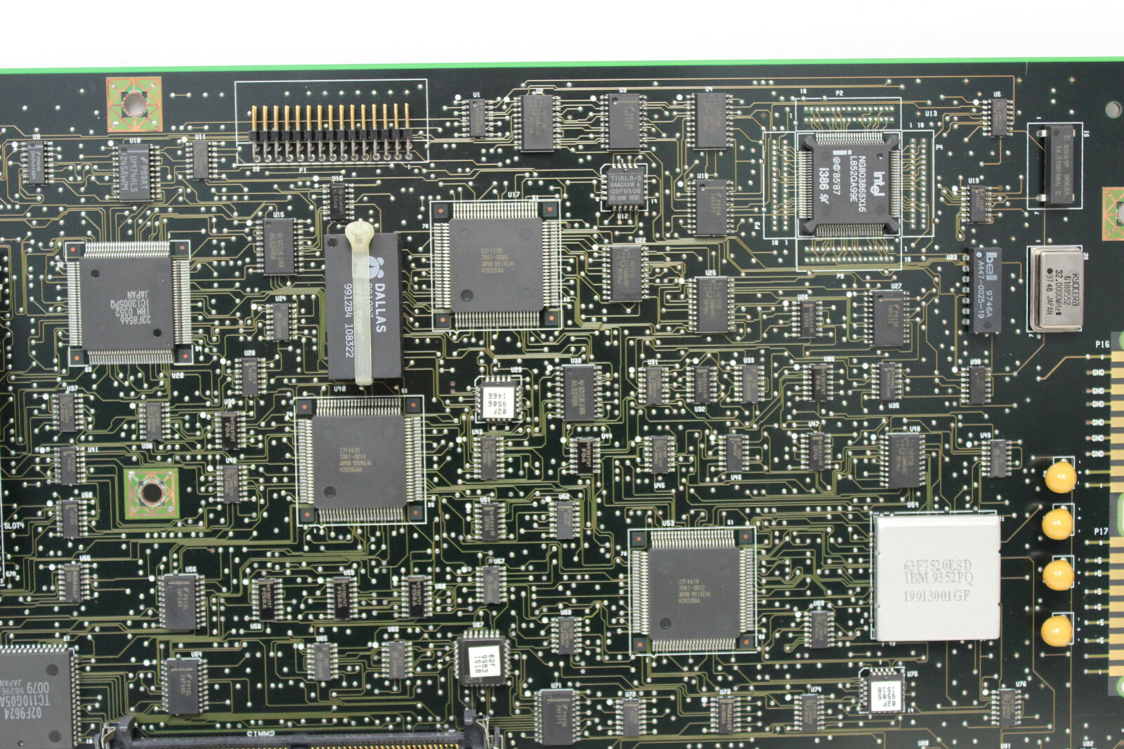 IBM 03F0330 MOTHERBOARD 5494 I386 SX16 WITH MEMORY 02F9524 WITH ...