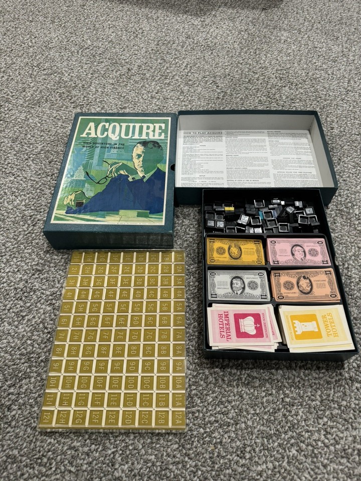 1968 Acquire Board Game High Adventure in High Finance | eBay