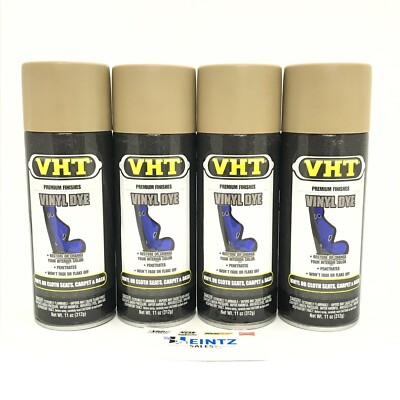 VHT SP944-4 PACK BUCKSKIN TAN Vinyl Dye Carpet, Dashboards, Vinyl Seats ...
