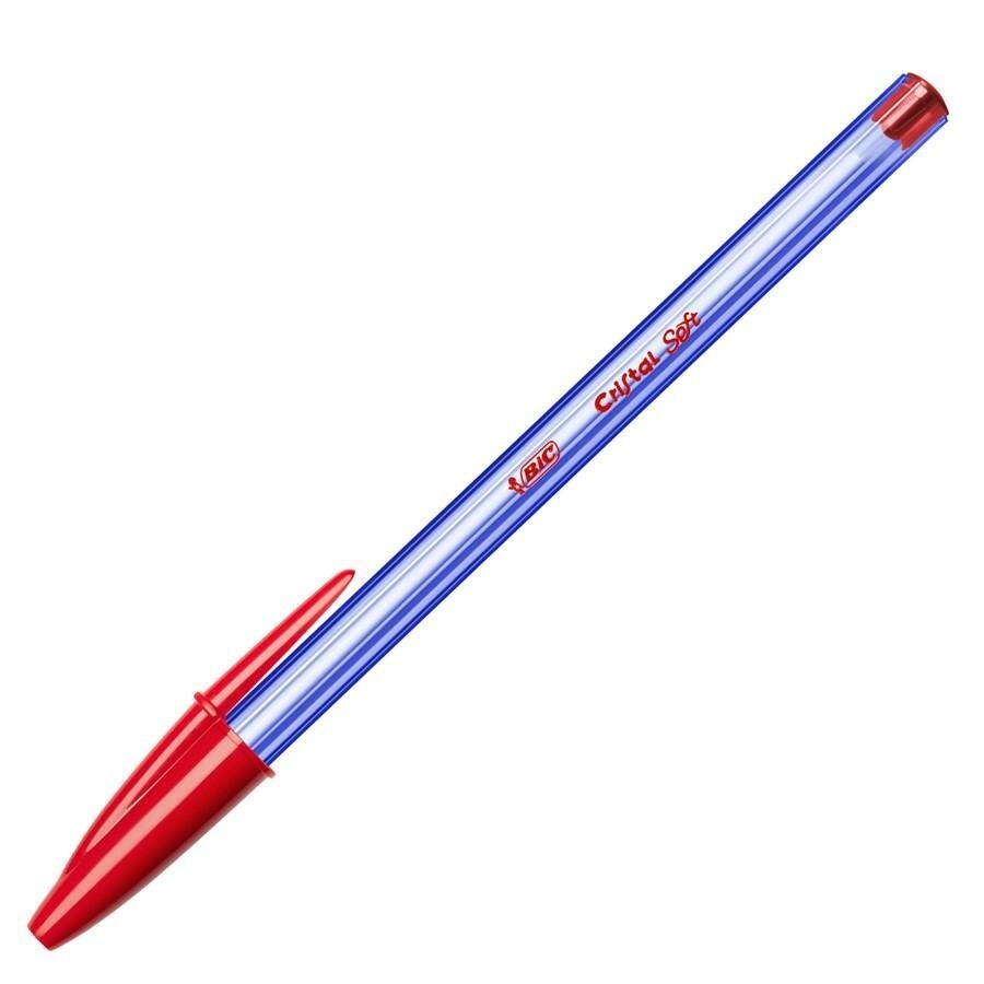 BIC Cristal Soft Ball Point Pens Biros Buy 1 to 50 Black Blue Red Green ...