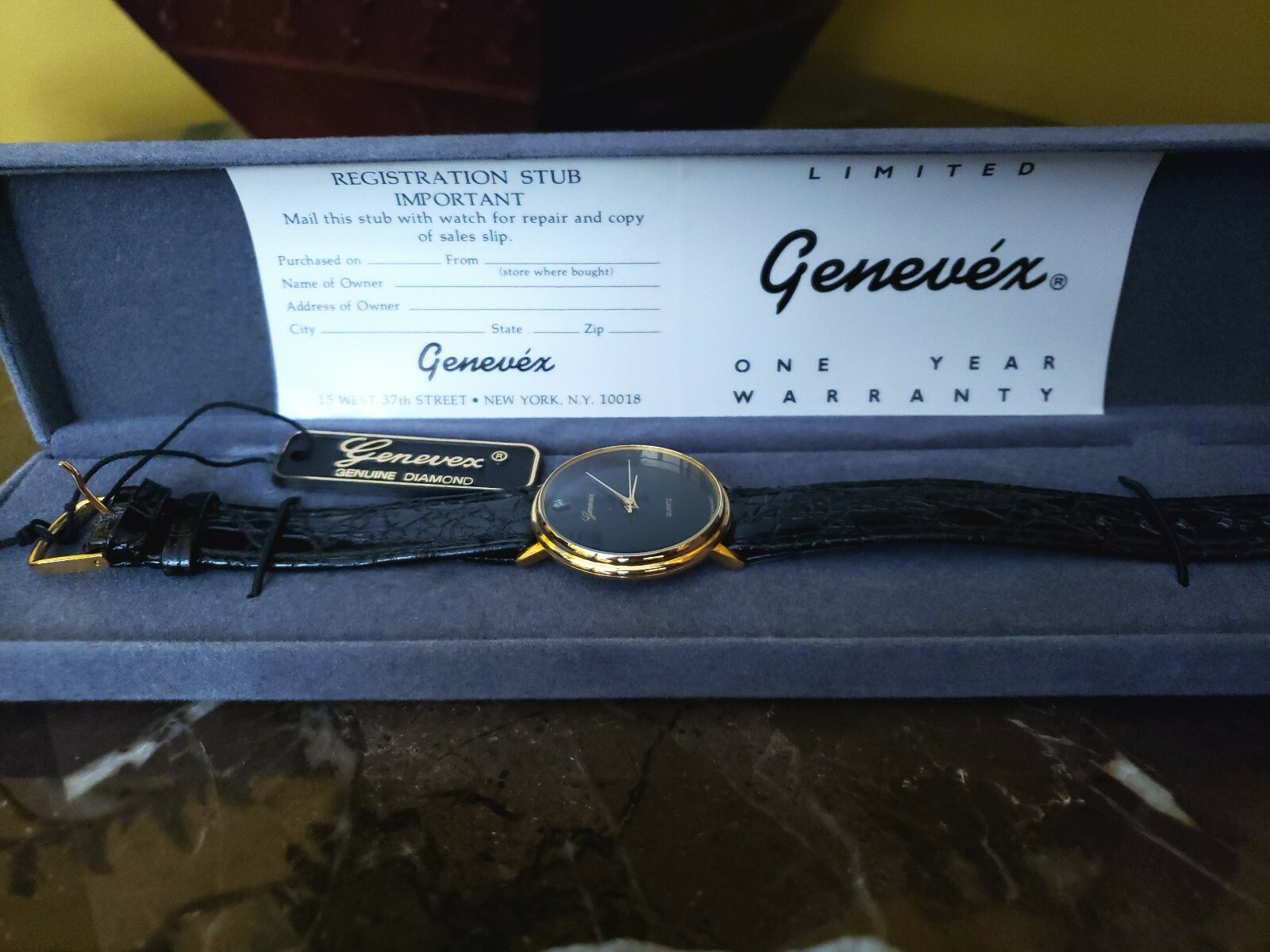 Genuine Genevex Quartz Watch Women with Genuine Diamond New in the Box ...