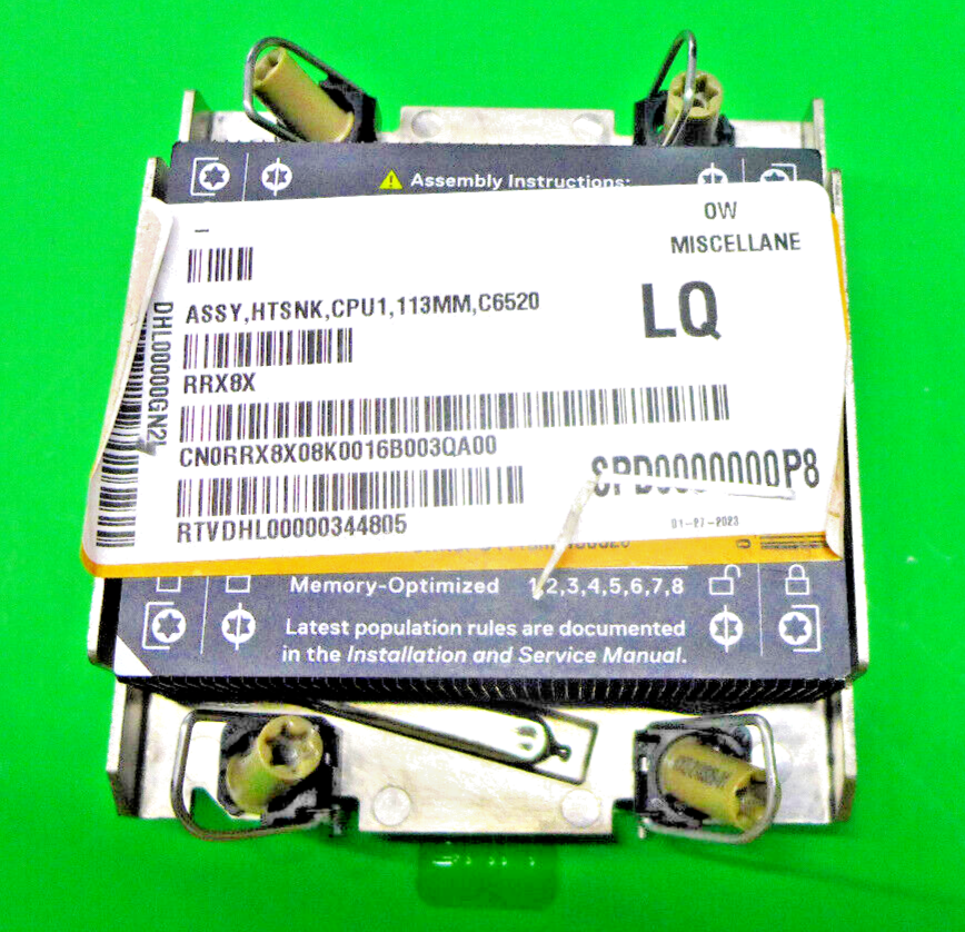 New Dell EMC Poweredge C6400 C6520 CPU Heatsink RRX8X | eBay