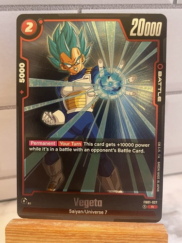 Dragon Ball Fusion World Awakened Pulse ENG Rare Foil R FB01-027 ~ Vegeta : NM | eBay