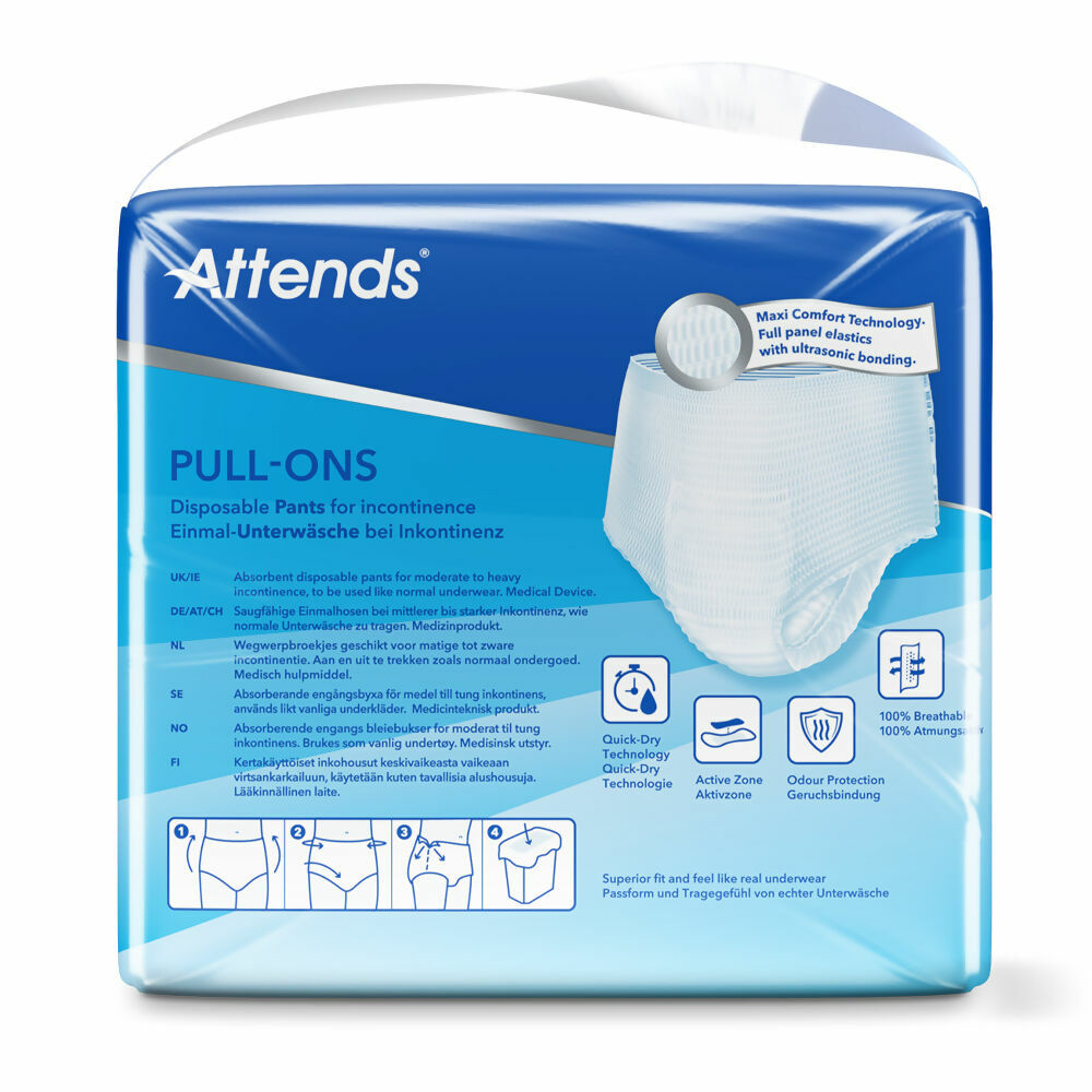 Attends Pull Ons 8 Large 4 Pack Of 16 Adult Nappies Pull Up 64 Pants ...