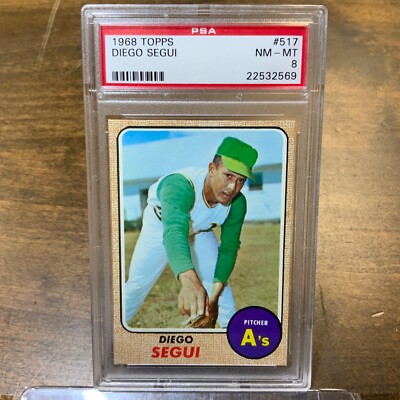 1968 Topps Diego Segui #517 *A’s* PSA 8 NM-MT | eBay