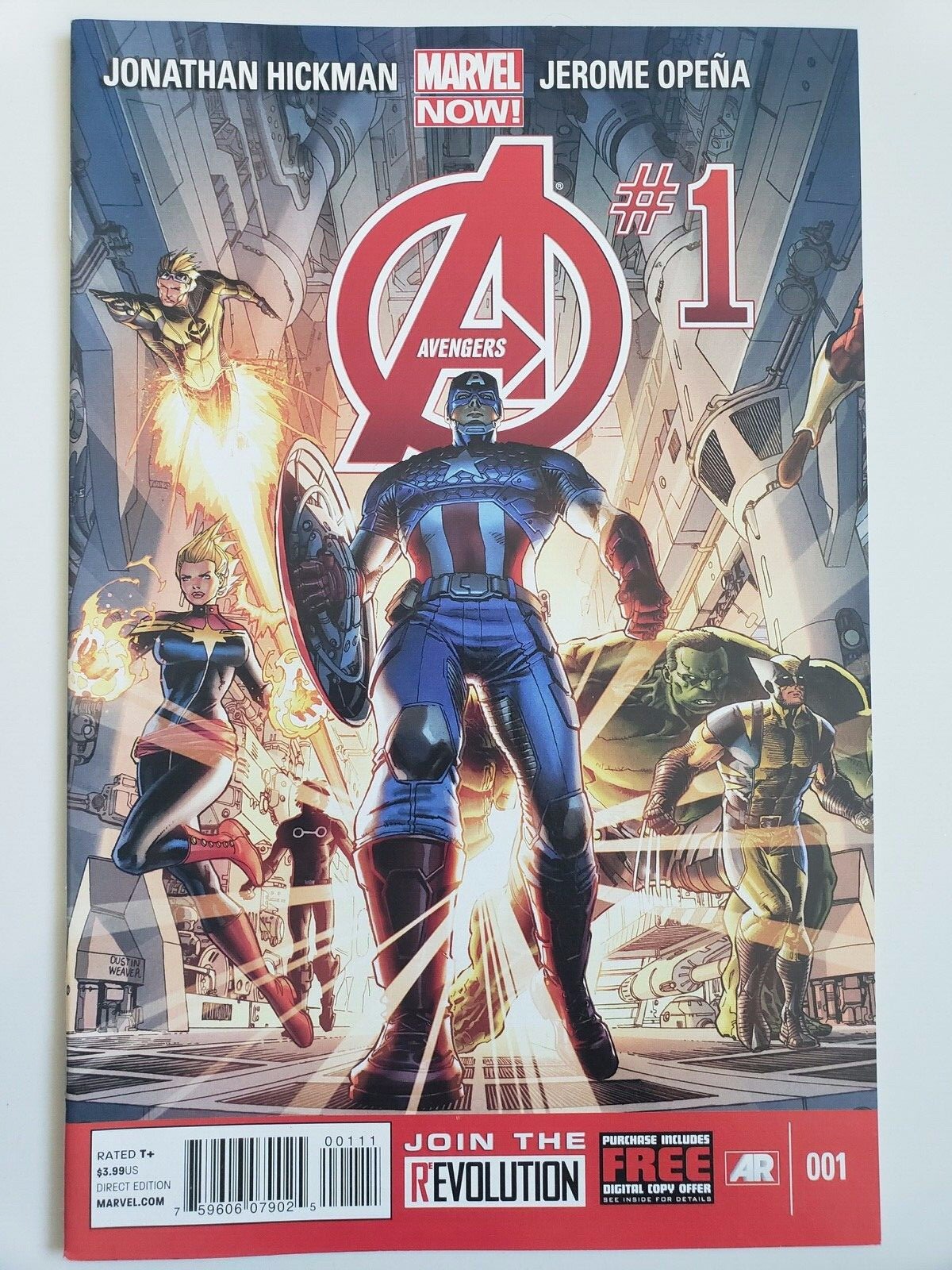 AVENGERS #1 (2013) MARVEL NOW! 1ST NEW CAPTAIN UNIVERSE! HYPERION ...