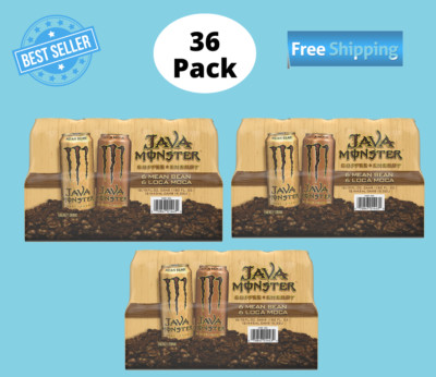15 oz CANS 36 Pack MONSTER JAVA VARIETY PACK ENERGY DRINK (No Ship To ...