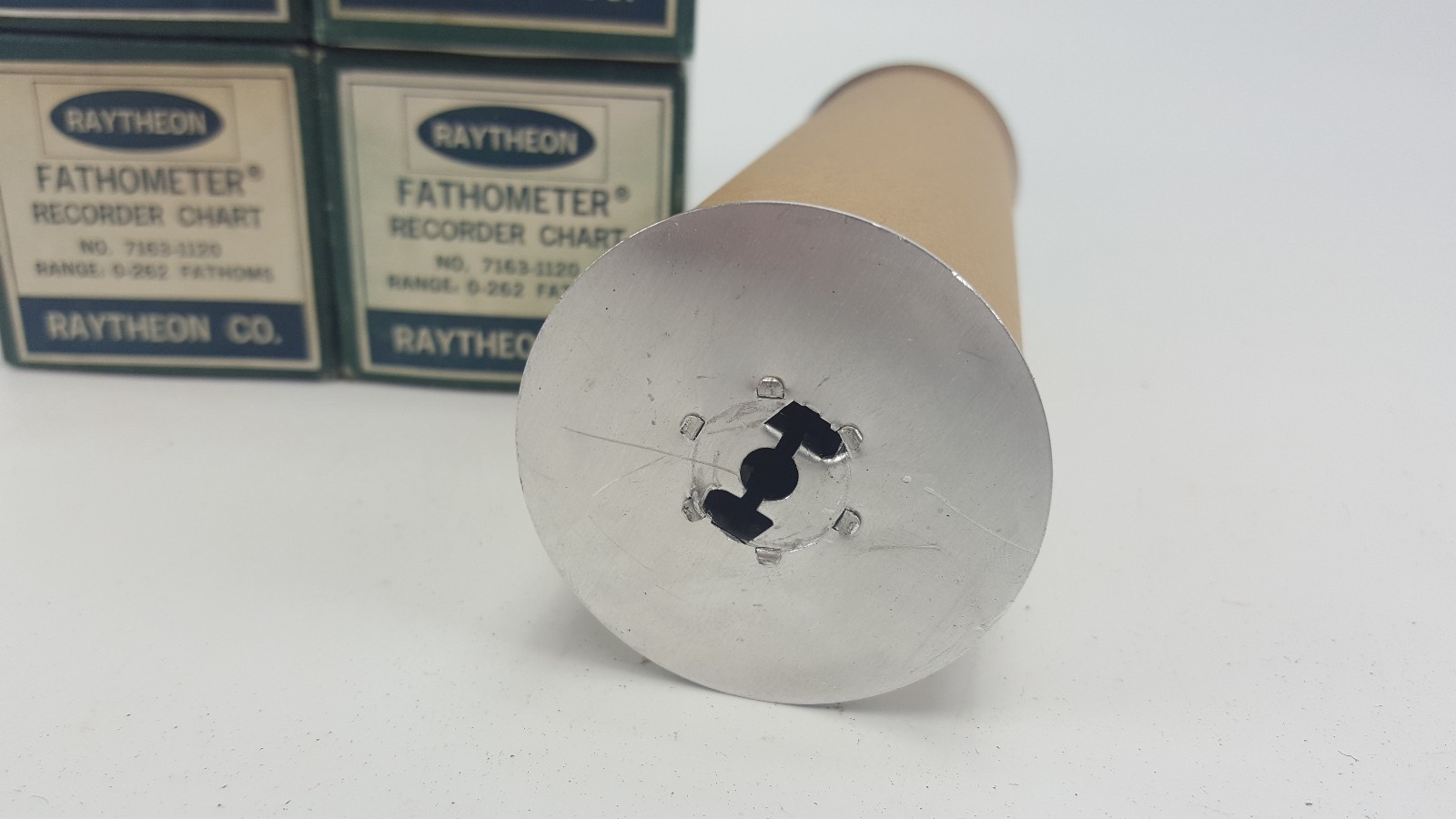 Lot of 4 Vintage Raytheon Fathometer Recorder Charts 7163-1120 0-262 ...