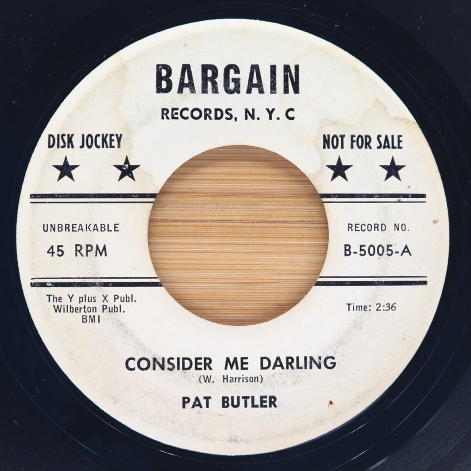 PAT BUTLER - DISC-JOCKEY TWIST / CONSIDER ME DARLING - SOUL FUNK 45 ...