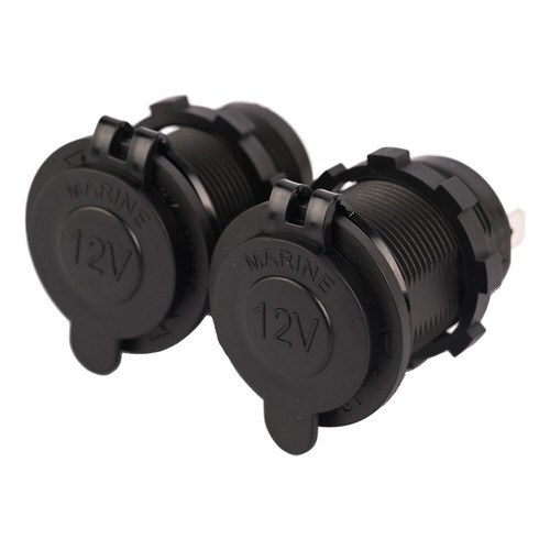 2pcs 12V Cigarette Lighter Socket Power Outlet Receptacle Plug or Car ...