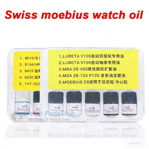 Swiss Moebius Watch Oil 9010b 9104 8200 9415 TH7 Small Bottle Hatchet ...