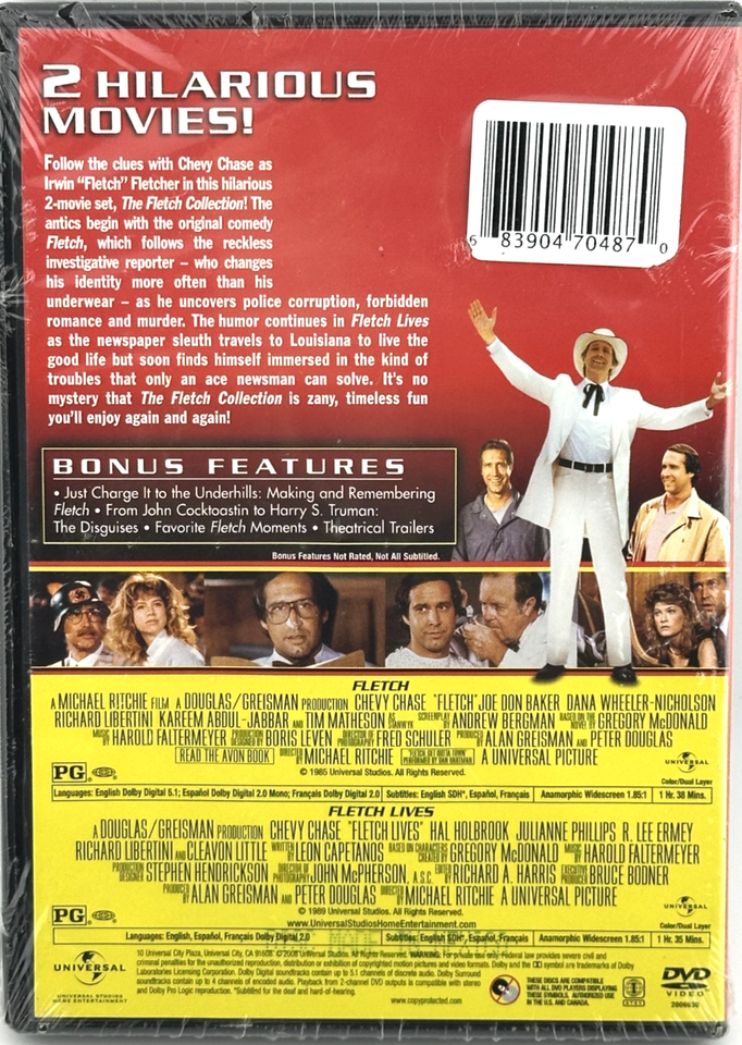 THE FLETCH COLLECTION (2008) DVD Chevy Chase - SEALED | eBay