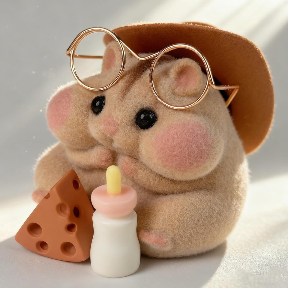 Taba Squishy Hamster Toy, Cute Squishy Hamster Fidget Toy, Realistic ...