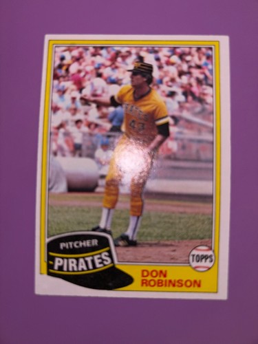 1981 Topps #168 Pirates Don Robinson Baseball Card | eBay