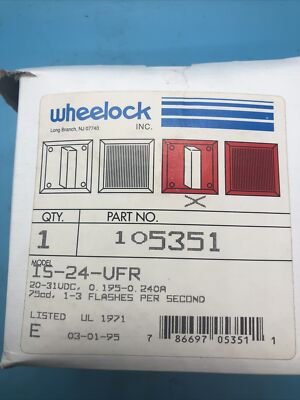 Fire Alarms - Wheelock Fire Alarm