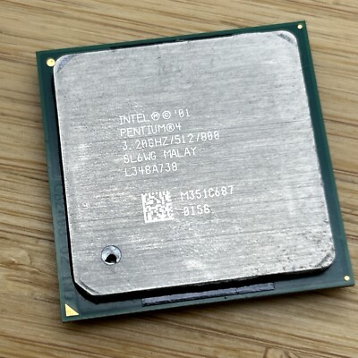 Intel Pentium 4 3.20Ghz P4 Socket 478 CPU # SL6WG 512K cache 800FSB 3. ...