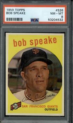 1959 Topps #526 Bob Speake - PSA 8 | eBay