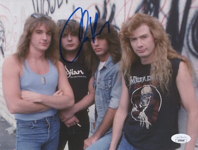CHUCK BEHLER Hand Signed 8x10 Photo MEGADETH Authentic Autograph JSA ...