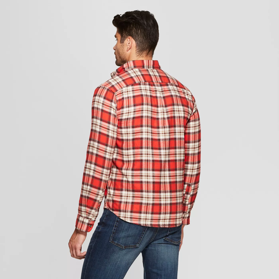 Goodfellow & Co™ ~ Plaid ~ SMALL ~ Standard Fit ~ Long Sleeve ~ Flannel ...