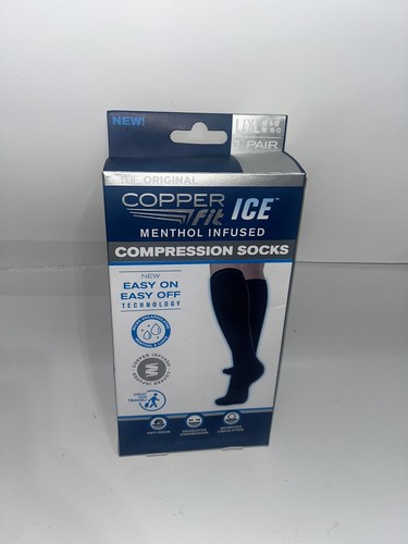 COPPER FIT ICE MentholInfusedCompression Socks Arch Support ANTI-ODOR ...