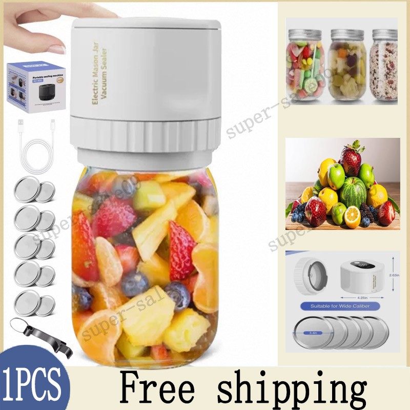 NEW Mason Genie Vacuum Sealer 80kPa Mason Jar Vacuum Sealer USB Charge ...