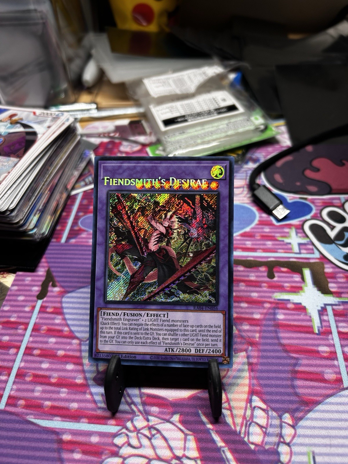 Yugioh Fiendsmith’s Desirae RA04-EN056 Name Shift Misprint Error Secret ...