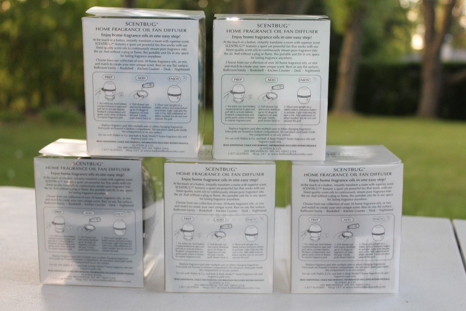 NEW! Bath & Body Works Slatkin SCENTBUG Essential Oil Fan or Refill ...