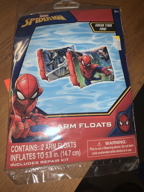 Marvel SPIDER-MAN Inflatable ARM FLOATS - New/Factory Sealed | eBay