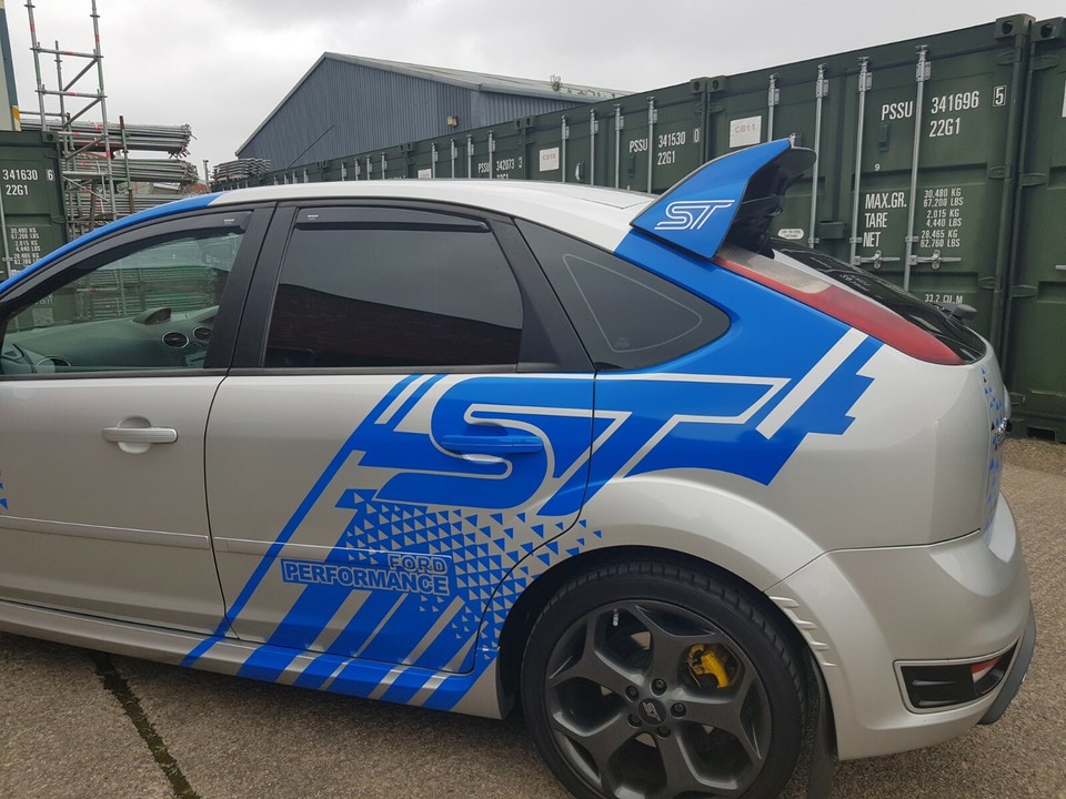 Ford Focus ST, Custom Decal Design, Car Stickers, Car racing stickers ...