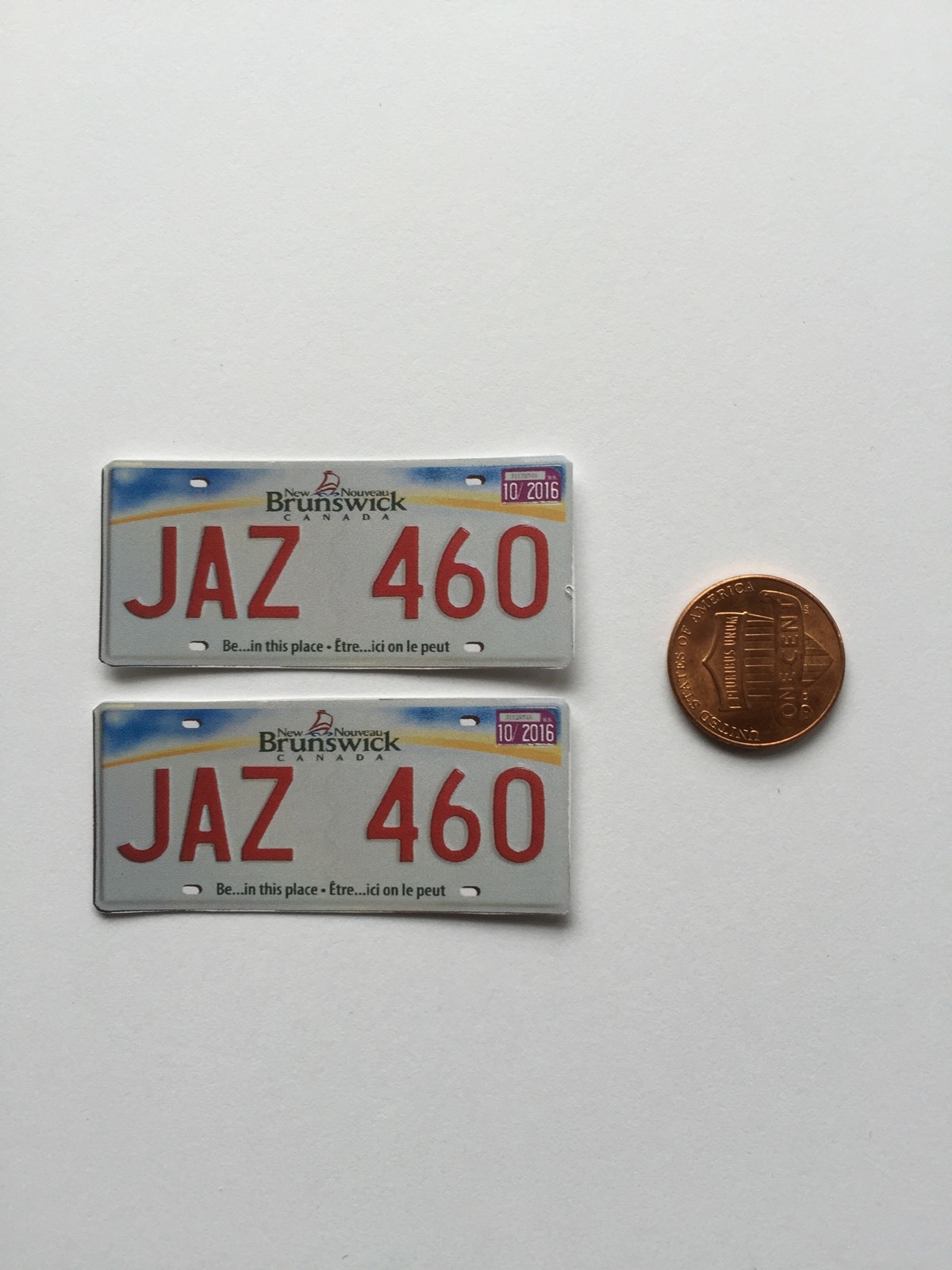 1/5 scale New Brunswick license plate decals for your r/c car or truck ...