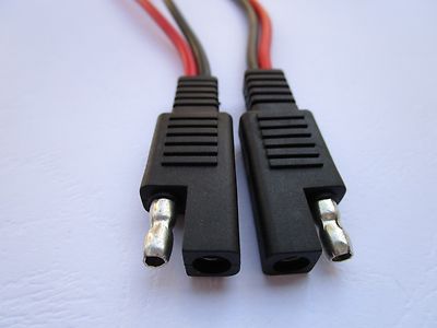6 pcs SAE 2 Wire Quick Connect Disconnect Weatherproof Heavy Duty Plug ...