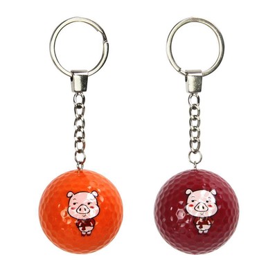 2-Pack Cute Golf Keychain KeyRing Pendant Golf Ball Key | eBay