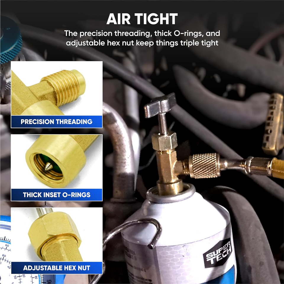 Lu-Hawk R134A Self-Sealing, Single Puncture Can Taps, with Valve Core ...