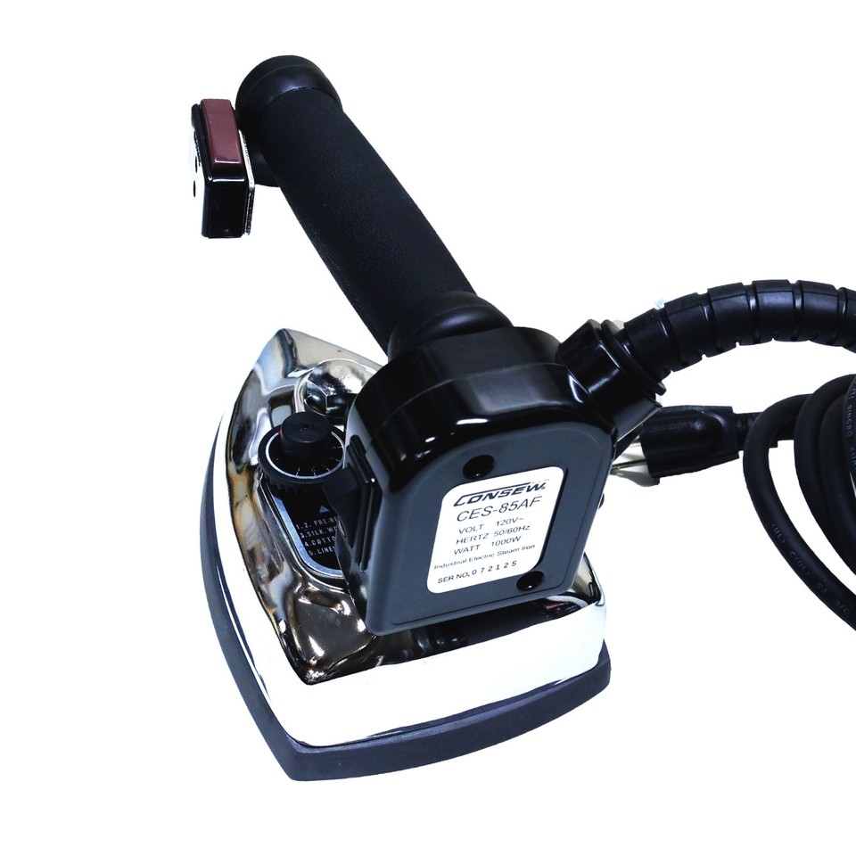 Consew CES-85AF Gravity Feed Commercial Electric Steam Iron Complete ...