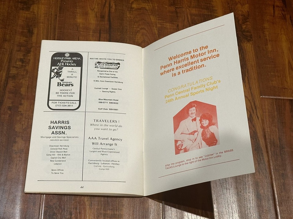 Vintage 1978 Harrisburg Family Club Sports Dinner Tommy Lasorda Signed ...