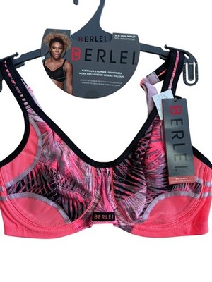 Berlei Electrify High Impact Underwired Sports Gym Bra Pink/Black 30A ...