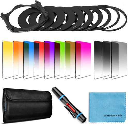 14 PCS Square Filter Kit Graduated ND Filters Color Lens Filter Set for ...