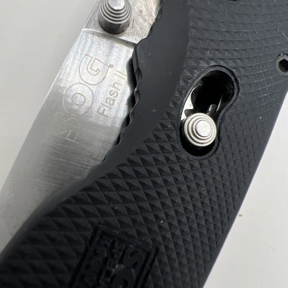 sog flash ii Pocket Knife Belt Clip Black | eBay