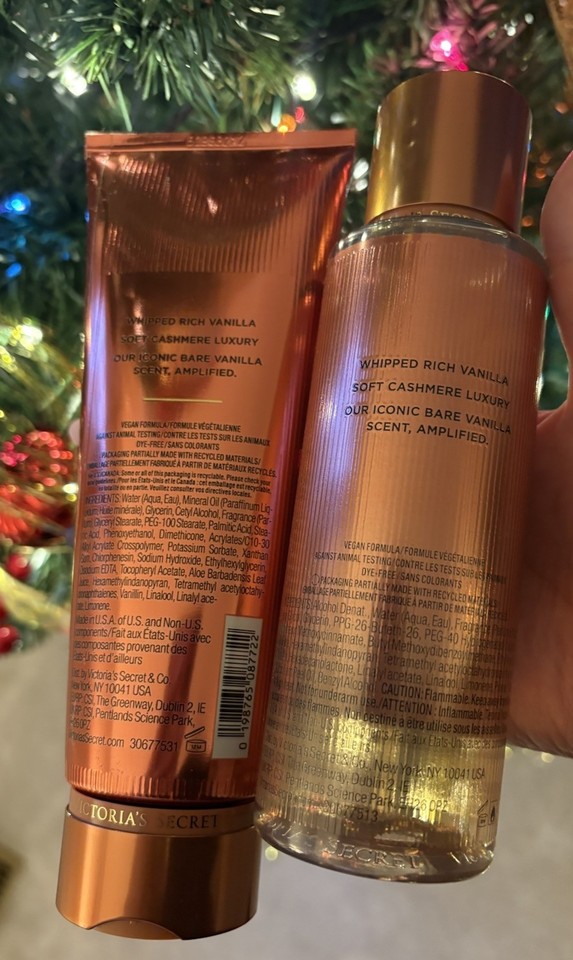 Victoria's Secret Bare Vanilla Intense Fragrance Mist & Body Lotion Set ...